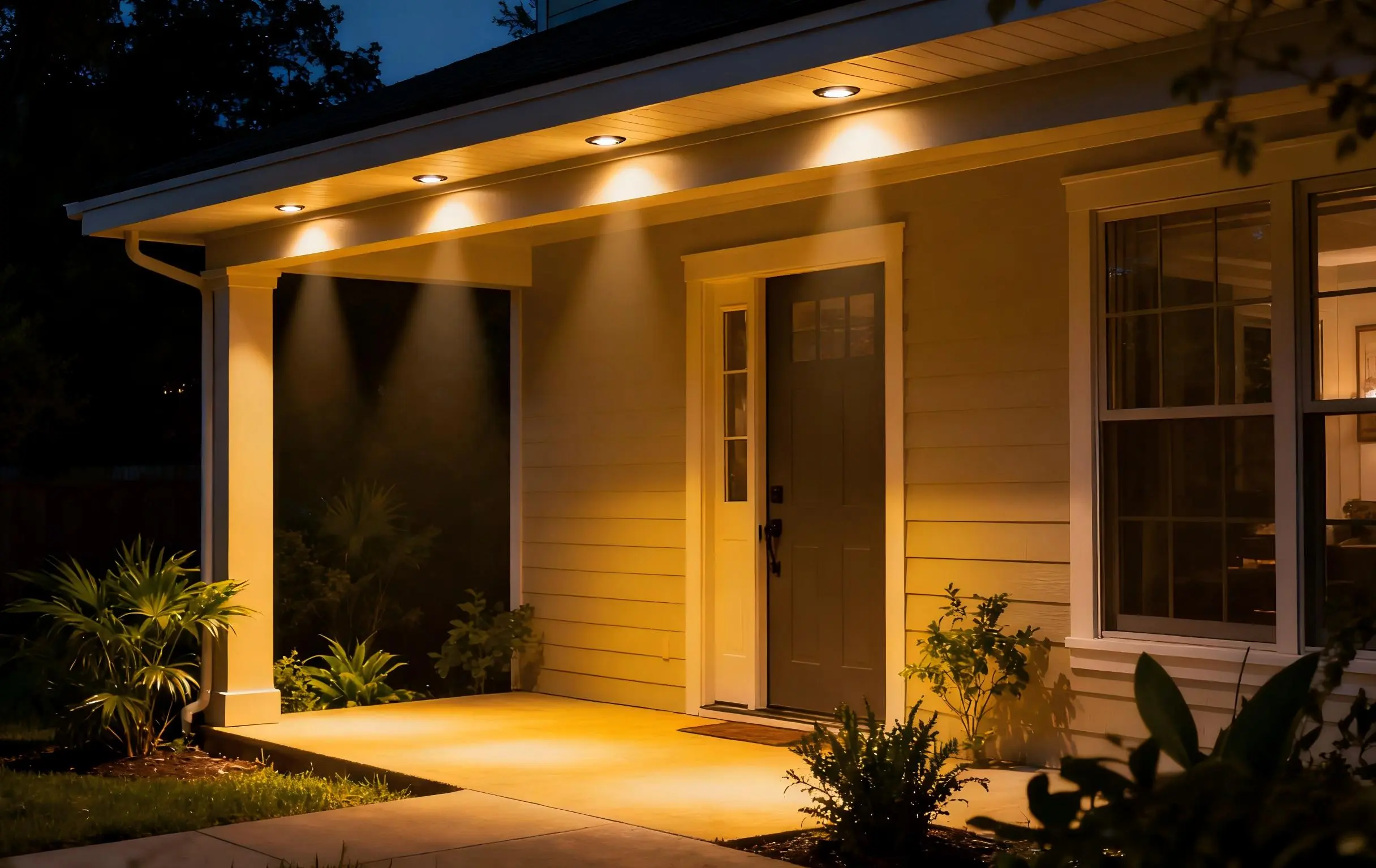 Brighten Your Home's Exterior with Outdoor Soffit Lighting - UPSHINE Lighting